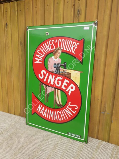 Emaille reclamebord “Singer” | Collectors World